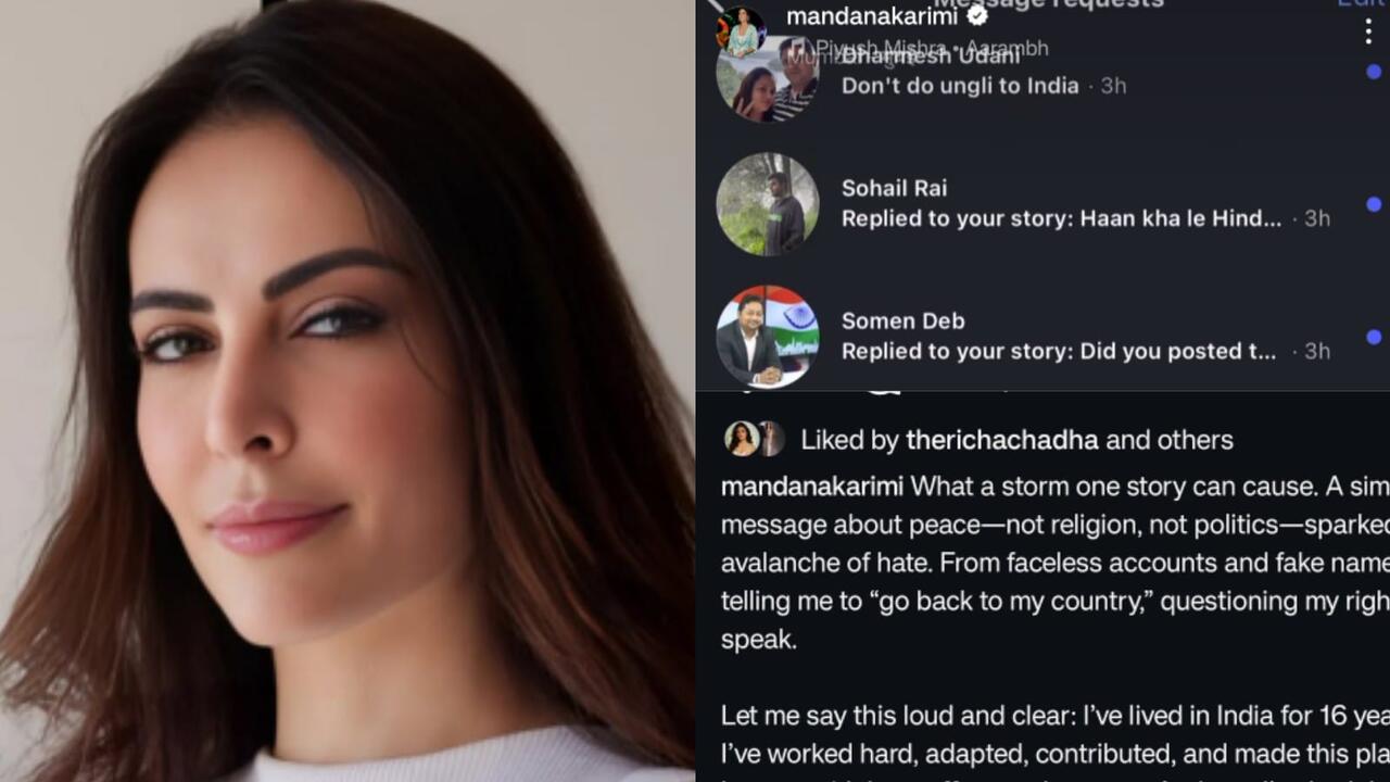 "I’m not leaving, deal with it" : Mandana Karimi FIRES back at netizens asking her to leave India