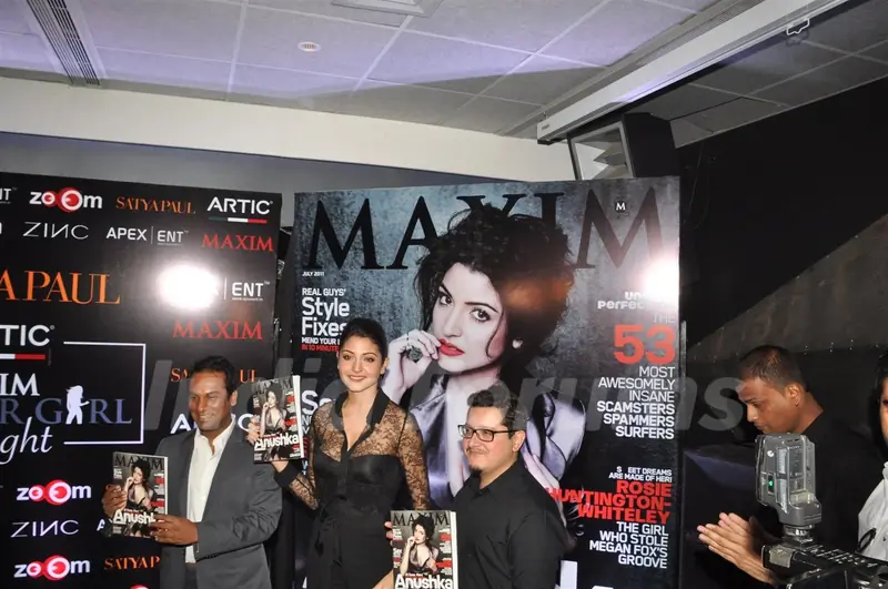 Anushka Sharma unveiling the 'MAXIM' magazine covers page of the year ...