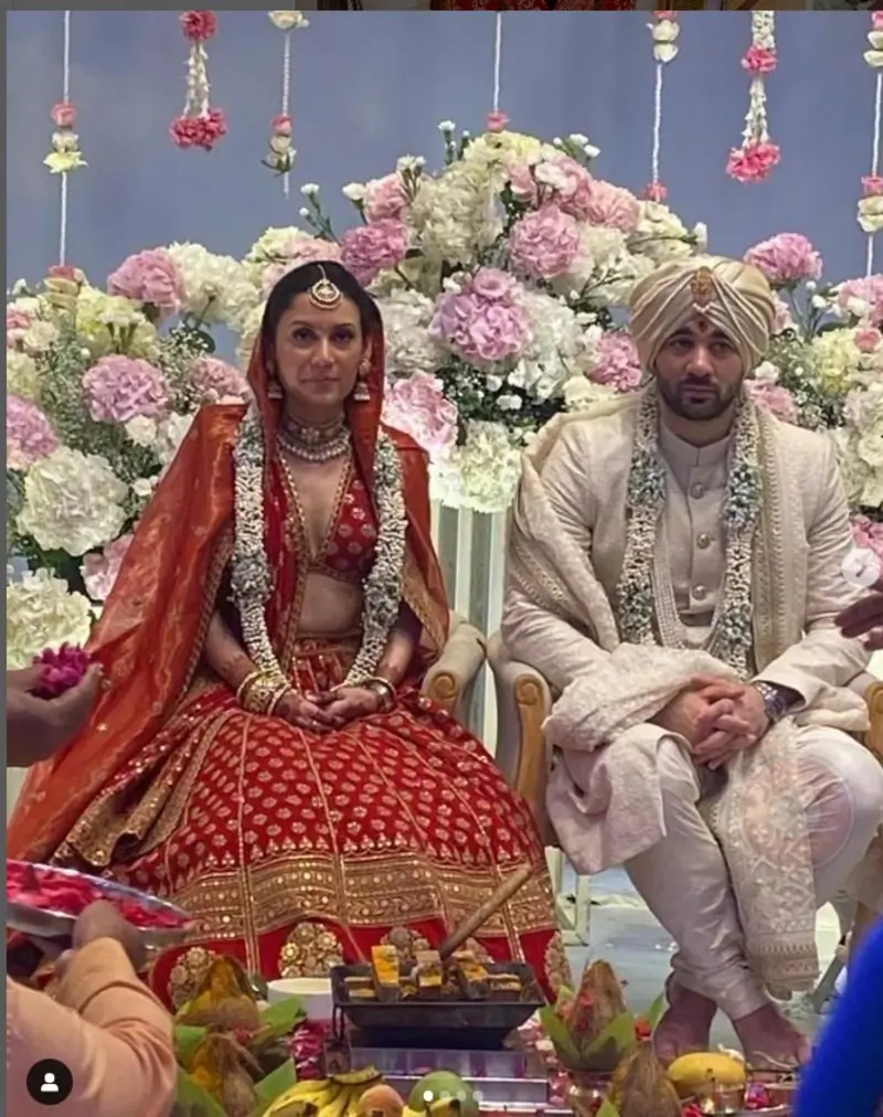 Karan Deol and Drisha Acharya's fairy-tale wedding unfolds; First look ...