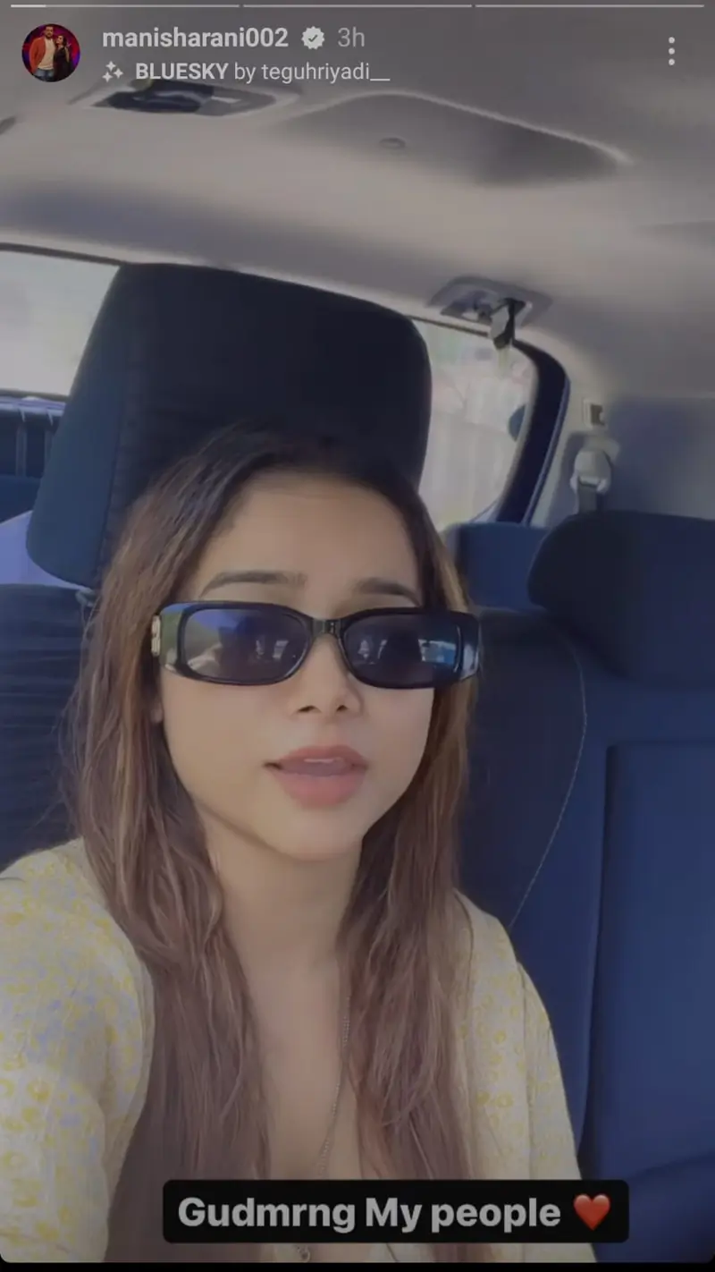 Manisha Rani embarks on her way to film an upcoming music album