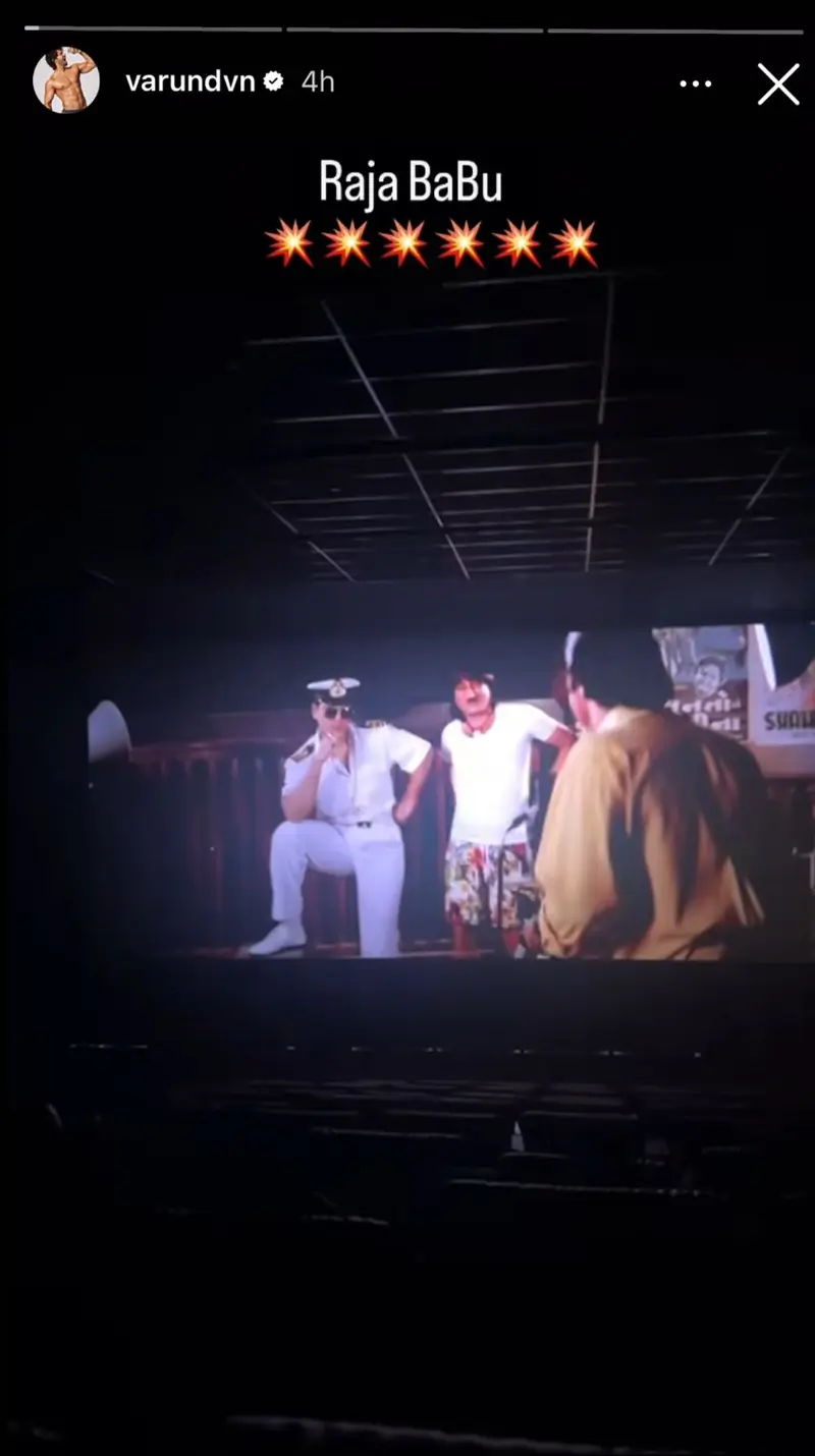 Varun Dhawan celebrates 'Raja Babu' re-release at comedy film festival ...