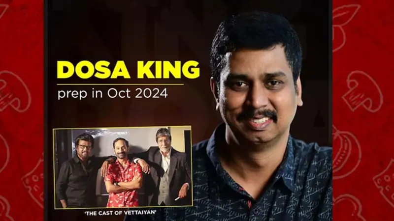 TJ Gnanavel's next to be Junglee Pictures' 'Dosa King' after Amitabh ...