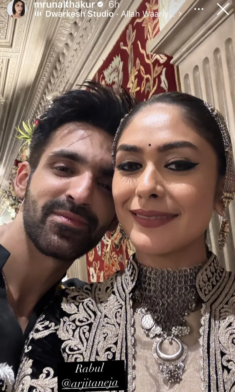 Kumkum Bhagya actors Arjit Taneja and Mrunal Thakur reunite at Ektaa Kapoor’s Diwali bash