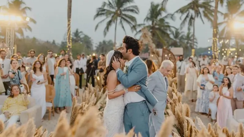 Aadar Jain and Alekha Advani's Dreamy Goa Wedding: Love Sealed With a Kiss