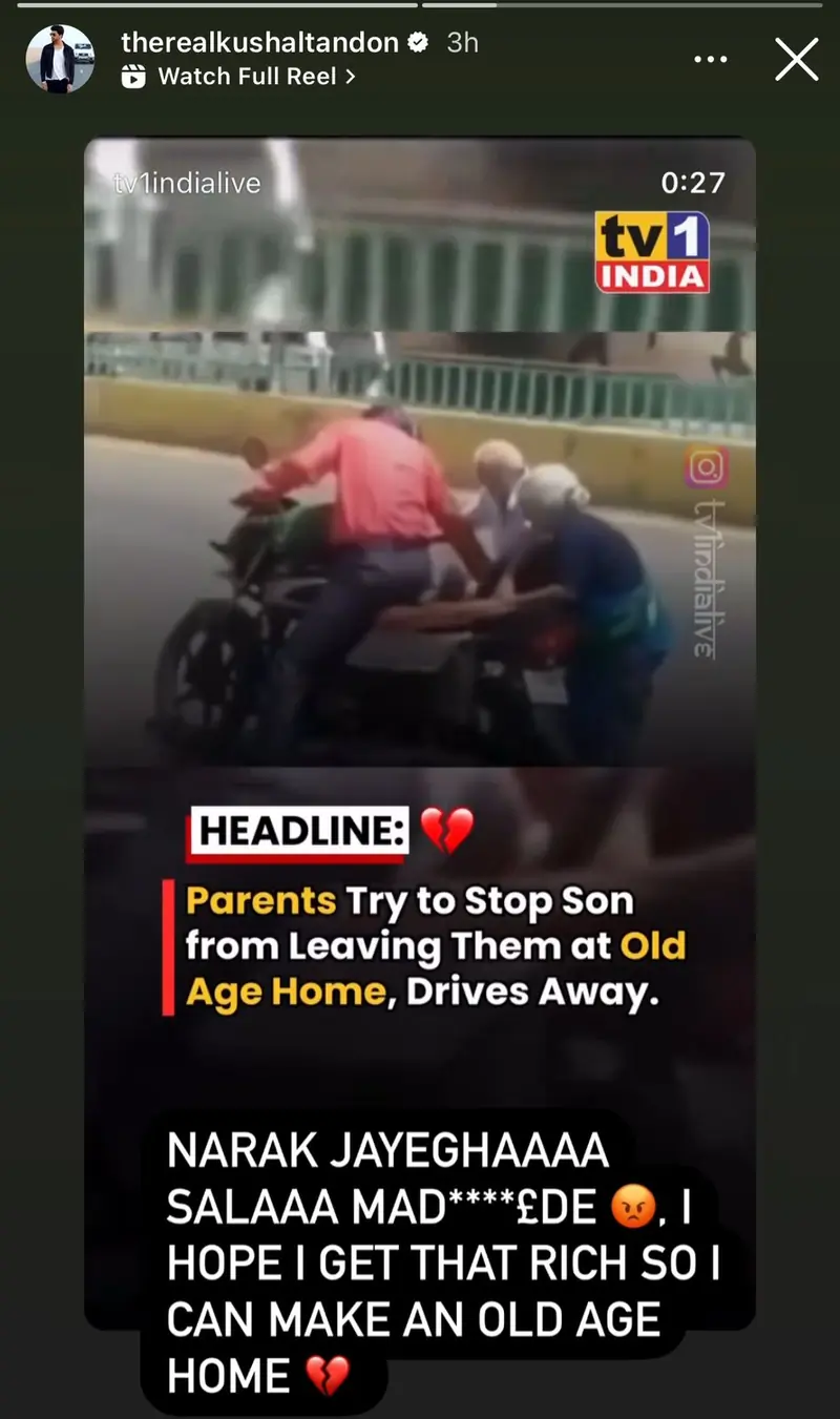 'SAALA MAD**DE': Kushal Tandon SLAMS man who FORCEFULLY dropped parents ...
