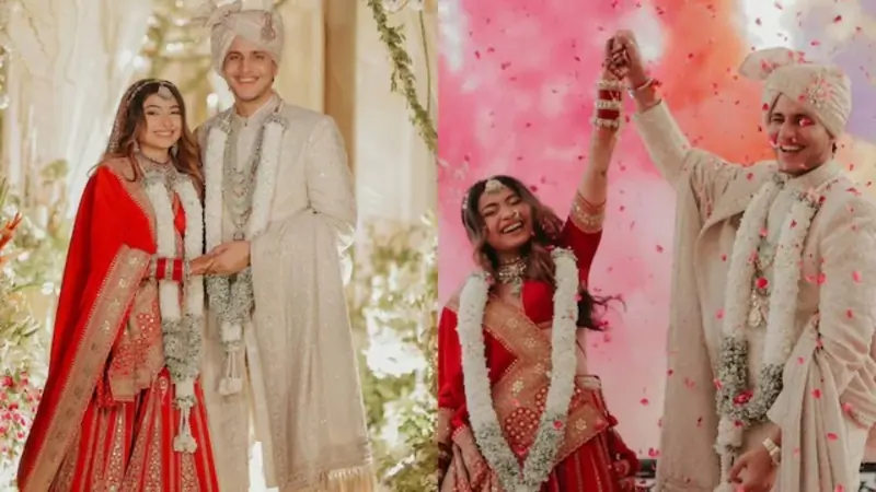 YouTuber Nischay Malhan weds Ruchika Rathore in serene Himachal ...