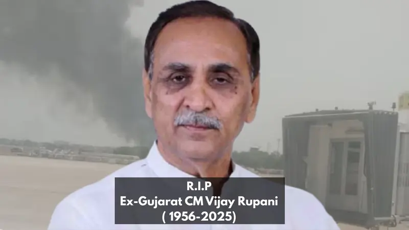 Ex-Gujarat CM Vijay Rupani passes away in Ahmedabad plane crash