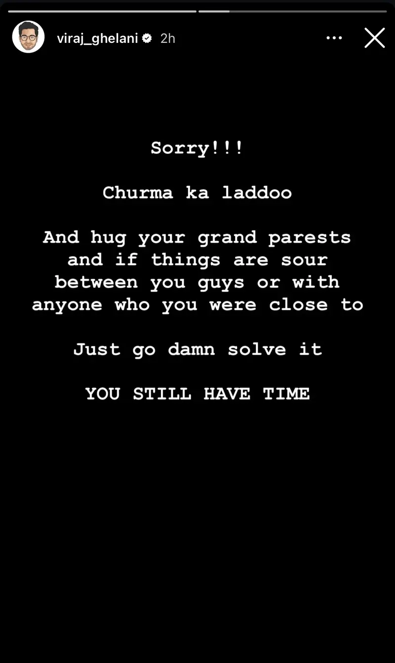 Viraj Ghelani pens heartfelt note after his grandmother passed away ...