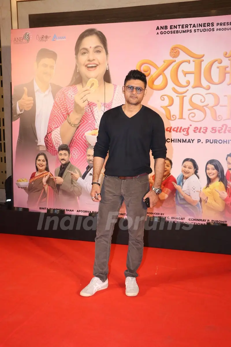 Vandana Pathak, Manav Gohil and other Celebs snapped at the movie Premiere of a Gujarati film ...