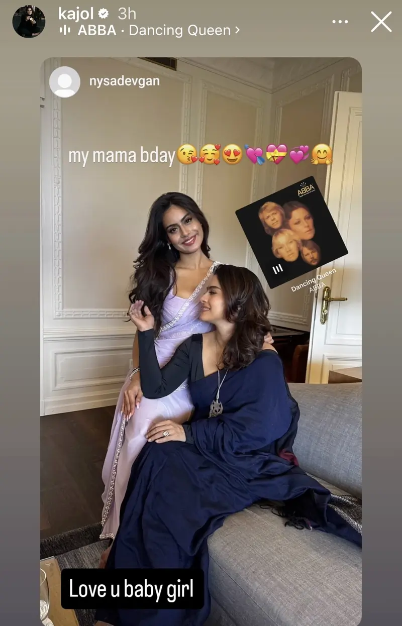 Nysa Devgan shares prettiest unseen picture with her 'mama' Kajol on her birthday; See