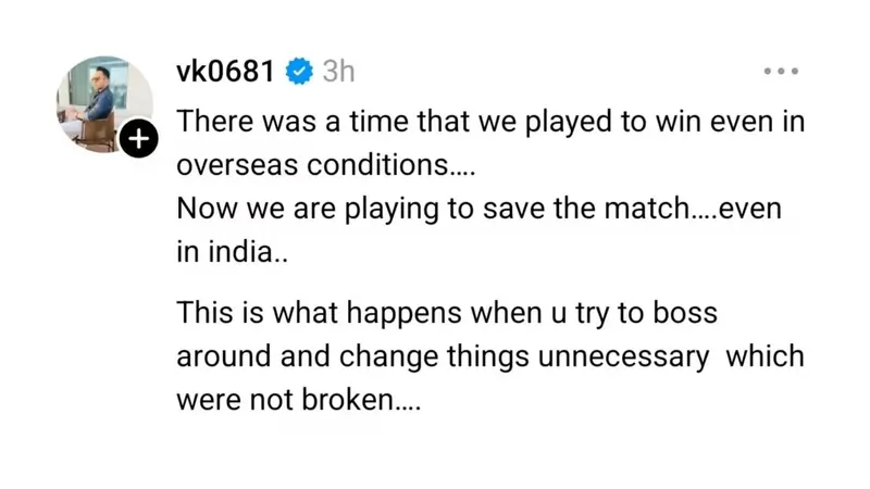 “Stop bossing around!” Virat Kohli’s brother slams BCCI after India’s ...