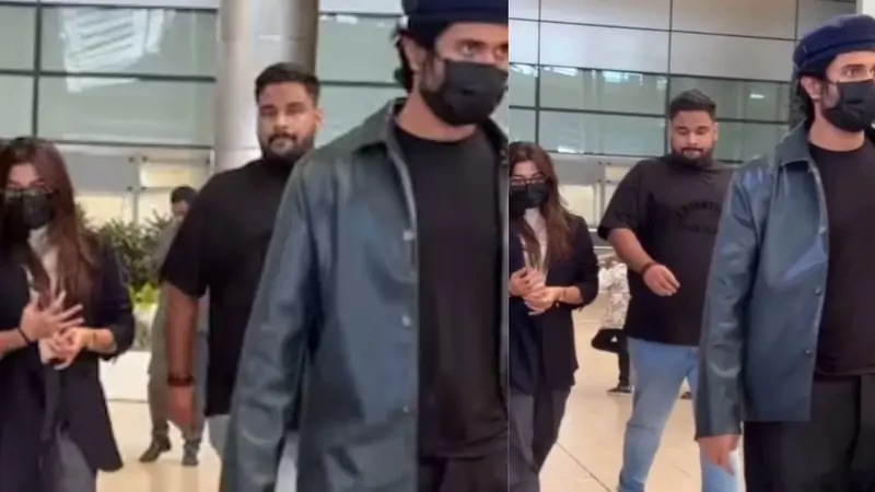 Vijay Deverakonda & Rashmika Mandanna spotted together at the airport ...
